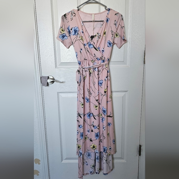 Pinkblush | Dresses | Pink Blush Highlow Floral Maternity Wrap Drsss ...